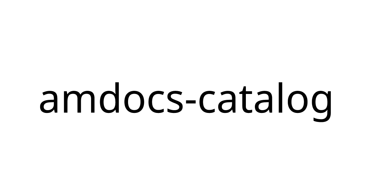 Amdocs Catalog Tm Forum Oda Component Directory