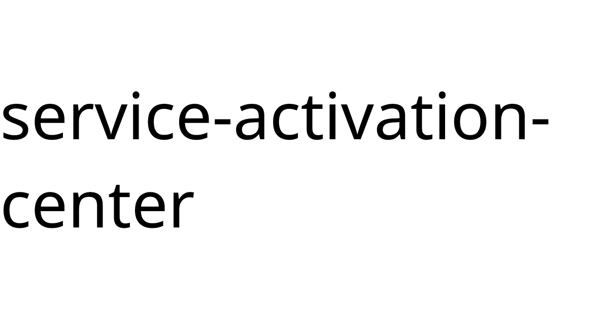 Service Activation Center | TM Forum ODA Component Directory