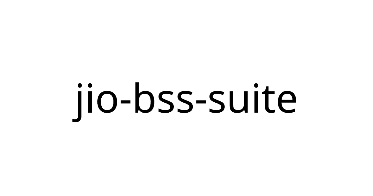 Jio BSS Suite | TM Forum ODA Component Directory